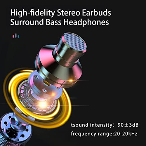 DSVOTVOT USB C Headphones, Earphones with Microphone,Type C Stereo Sound Headphones Wired in-Ear Earbuds for Samsung Galaxy S22 S21 FE OnePlus 10 9 Pro Google Pixel 6