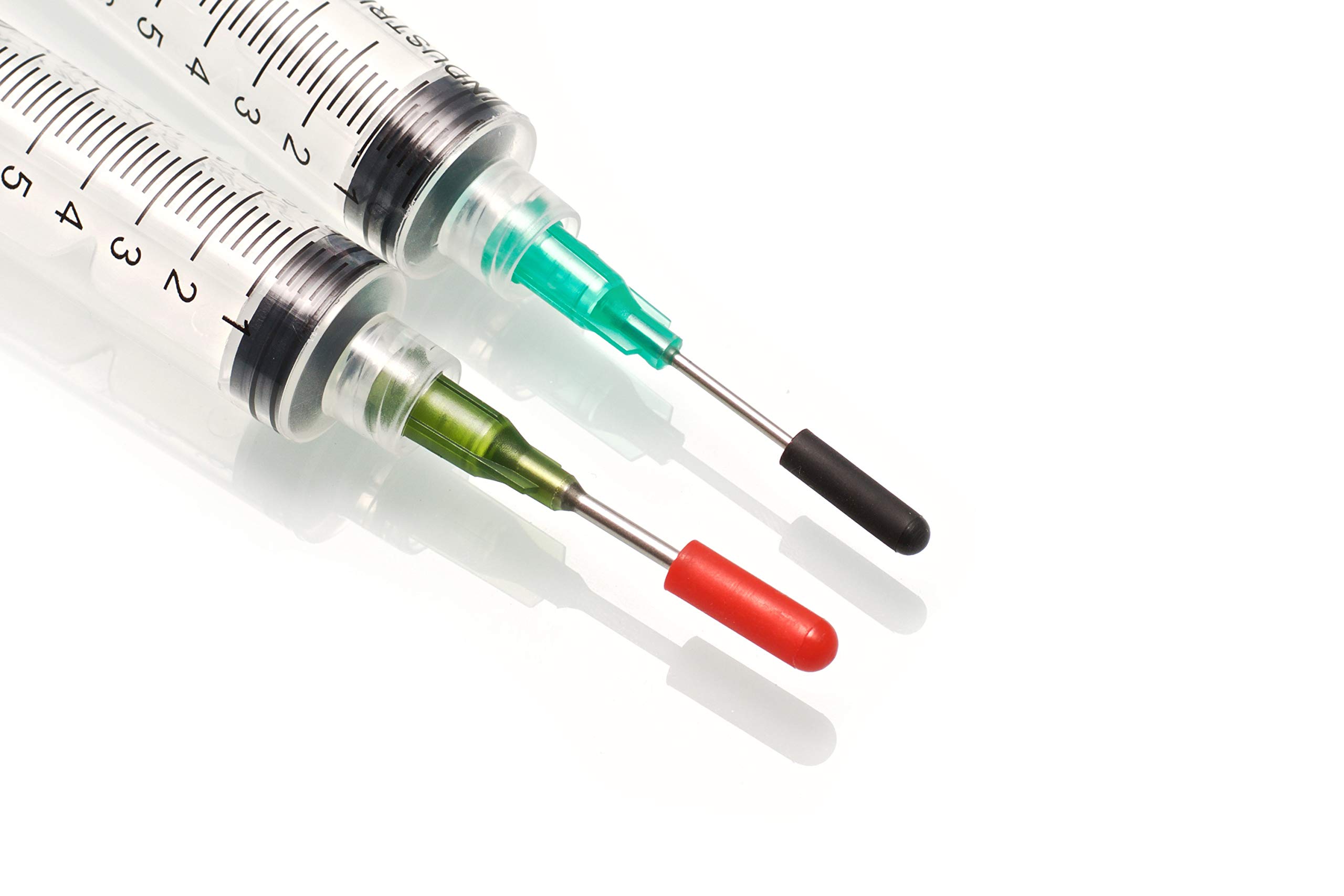 Dispense All - Mini Industrial Syringe Pack - 10ml Luer Lock Syringes, 14 and 18 Gauge Blunt Needles, Covers and Syringe Caps | Precision Crafting, Gluing, Refilling Pens and Empty Cartridges, Repairs