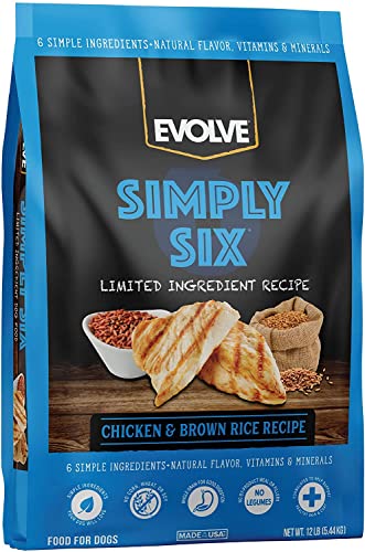 Evolve Pet Food Simply Six Chicken and Brown Rice Recipe Dog Food 4 lb. Bag