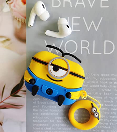 Compatible with Airpods Pro 2nd Generation Case 2022, Cute Case for Air Pods Pro 2 Cartoon, Kawaii Soft Silicone Protective Cover for New Apple Air pod Pro2 Case for Men Women Keychain (One Eye)