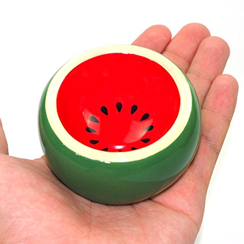 Hamster Food Bowl Ceramic Prevent Being Tipped Over Small Animal Water Dish for Guinea Pig Rodent Gerbil Cavy Hedgehog Feeding Bowl