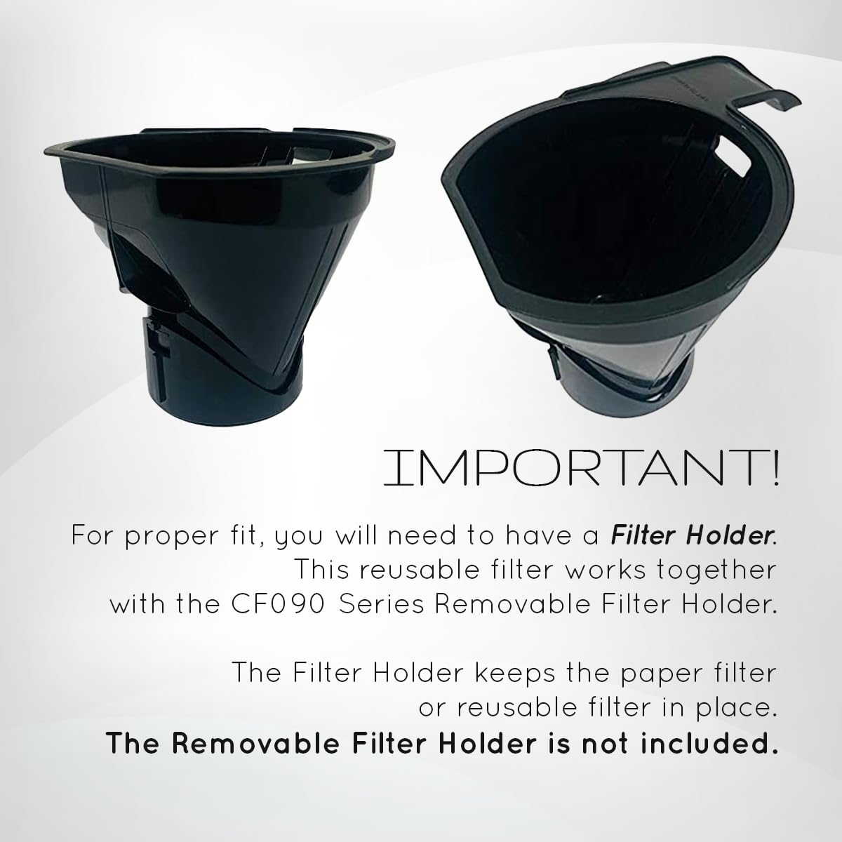 Ceybo Replacement Reusable 2 Pack Filters for Ninja Coffee Bar Glass Thermal System Compatible with All CF09X Series Models