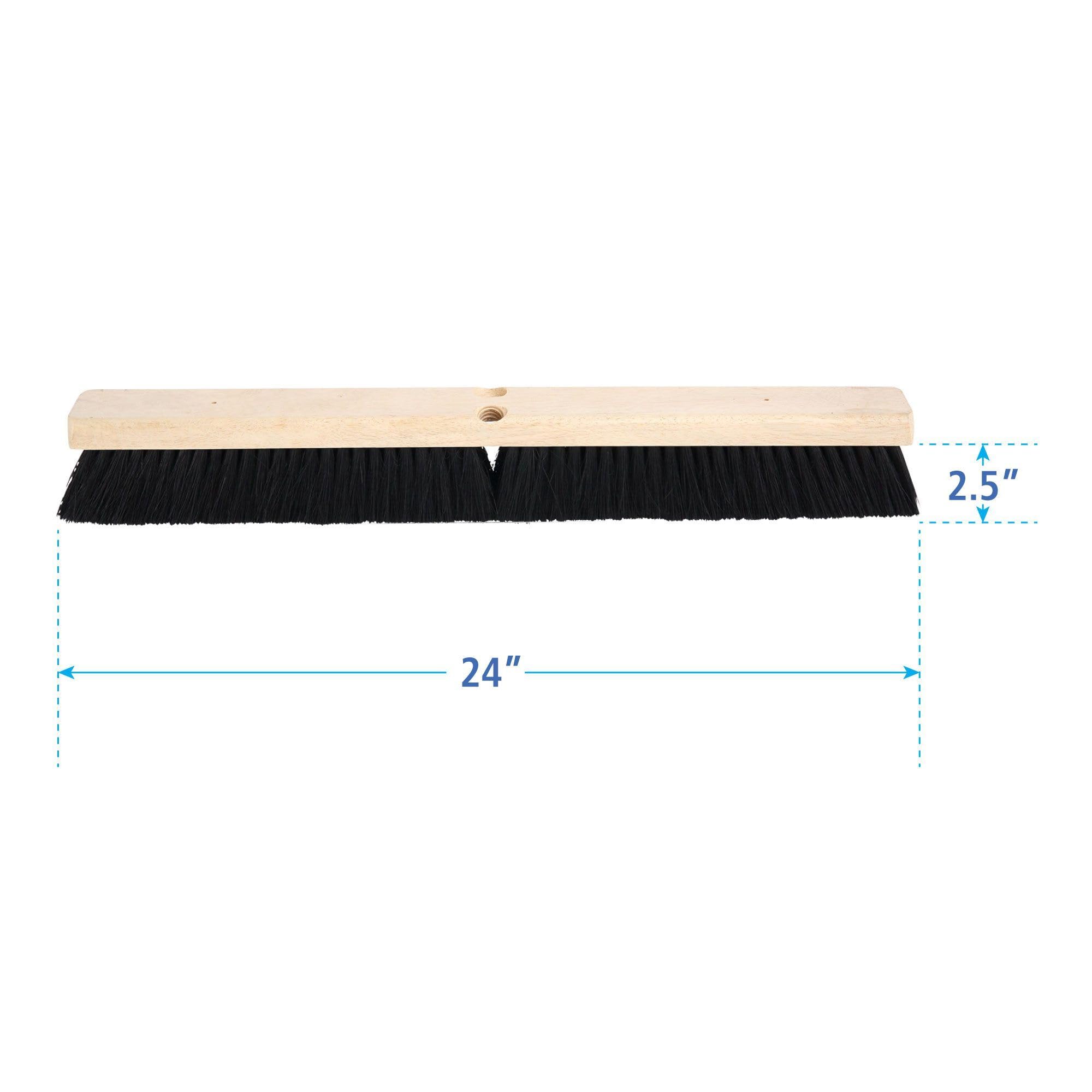 Boardwalk BWK20224 2.5 in. Black Tampico Fiber Bristles 24 in. Brush Floor Brush Head