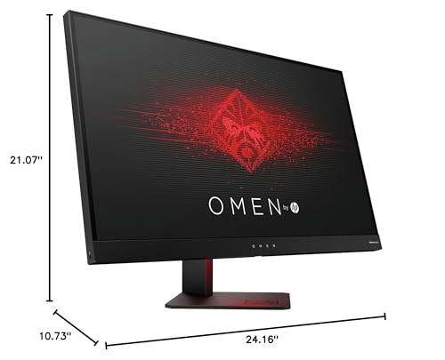 OMEN 27 by HP 27 Inch Gaming Monitor QHD 165Hz 1ms NVIDIA G-SYNC (Black Aluminum)