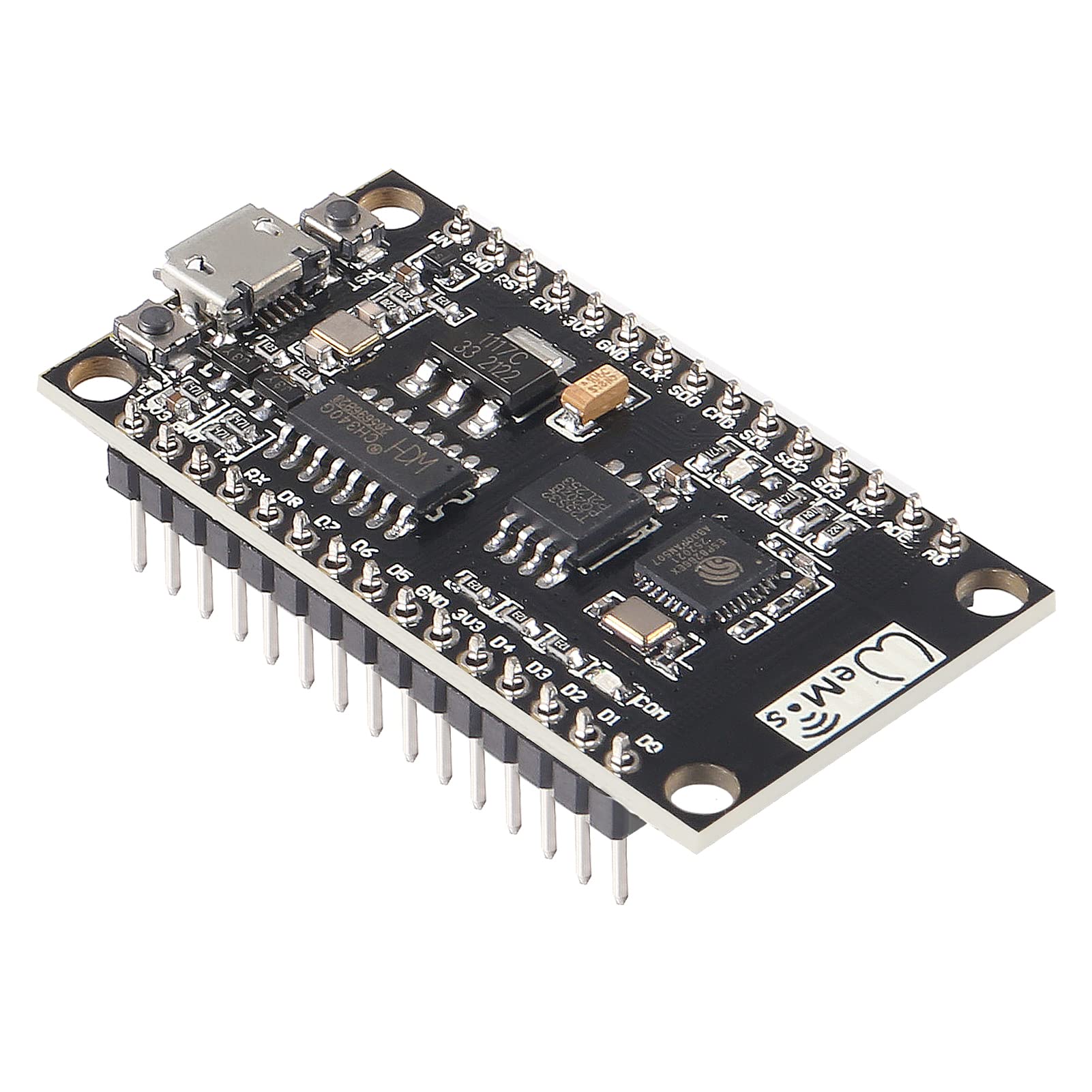DORHEA 3Pcs NodeMCU V3 Lua WiFi Module Integration of ESP8266 + Extra Memory 32M Flash, USB Serial Port Converter CH340G Compatible for NodeMCU Board