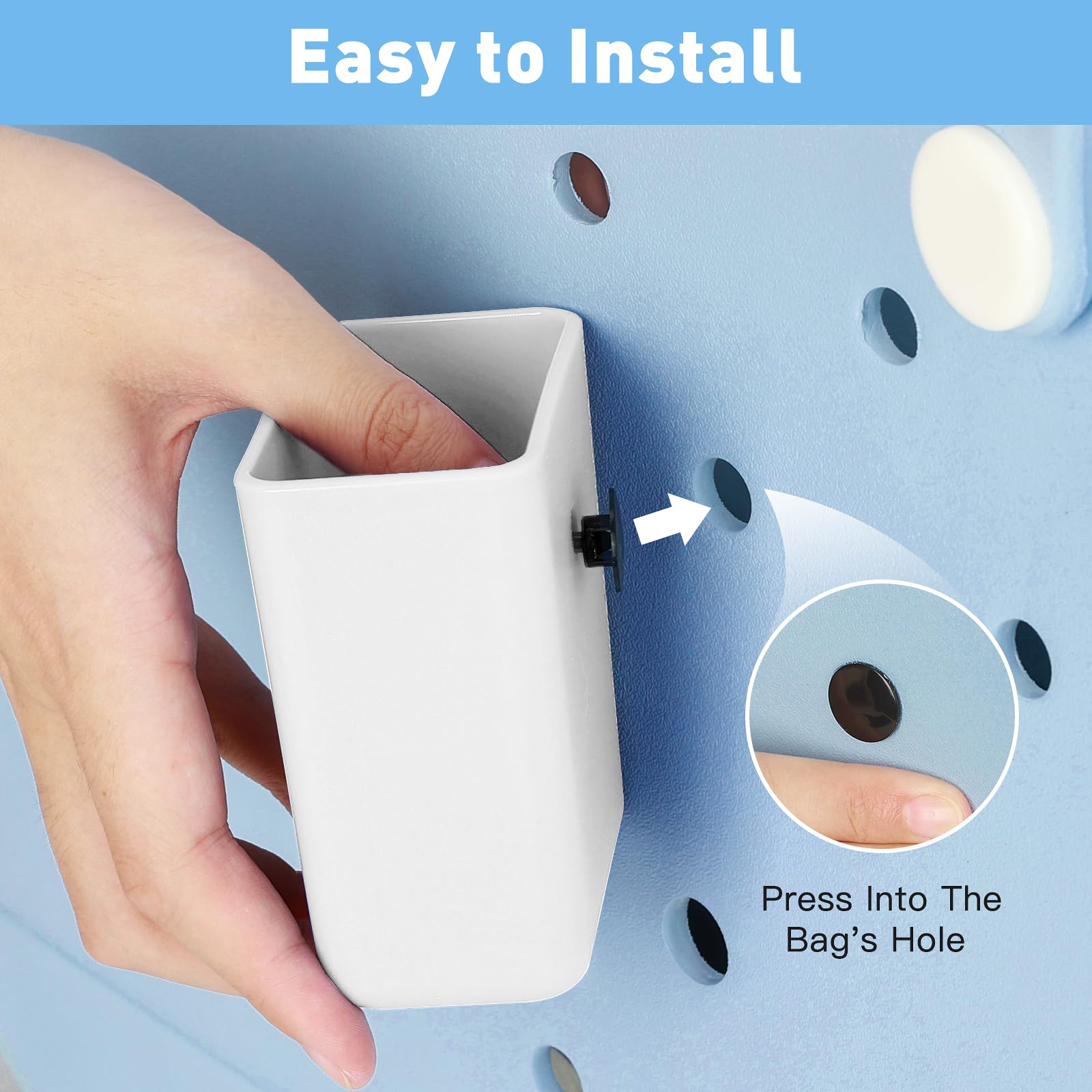 DGLOZE 2PCS Organizer Holder for Bogg Bag, Accessories for Bogg Bags Compatible with Bogg Bag Original, Insert Organizer Holder Compatible with Bogg Bag(White)
