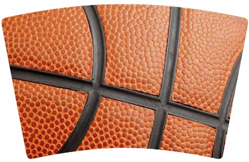 Mugzie Basketball Close-Up Travel Mug with Insulated Wetsuit Cover, 16 oz, Orange