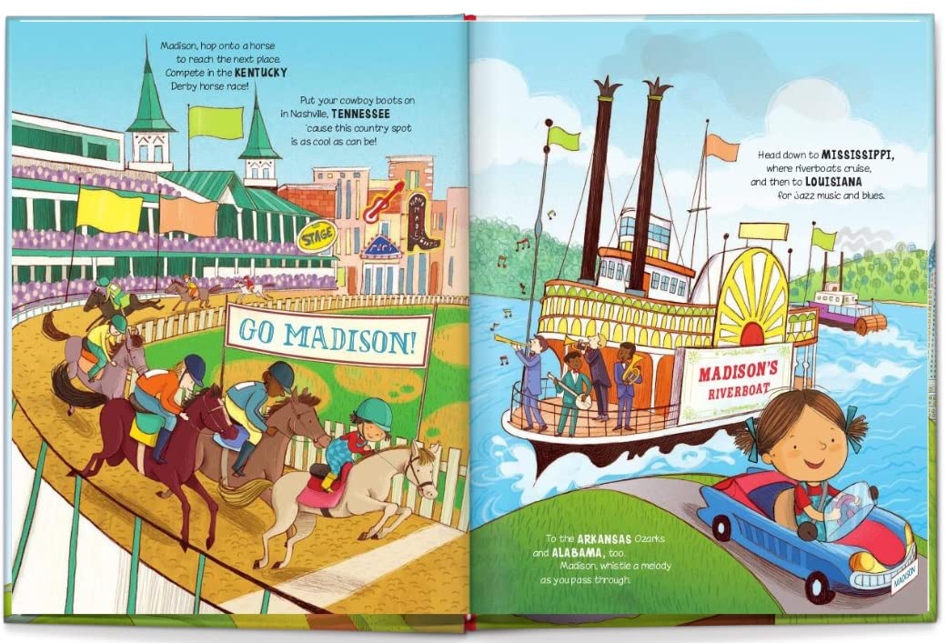 USA Road Trip - Personalized Children's Story - I See Me! (Hardcover)