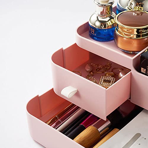 FIZZOQI Large-Capacity Storage Rack Multi-Functional Drawer Cosmetics Storage Rack Lady Lipstick Skin Care Products Storage Rack Eyebrow Pencil Jewelry Storage Rack