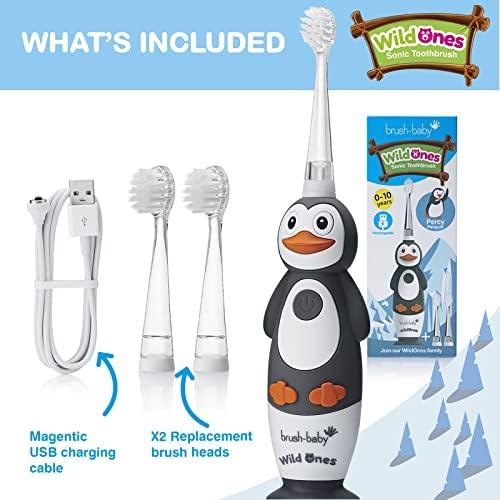 brush-baby WildOnes Rechargeable Toothbrush and Replacement Heads
