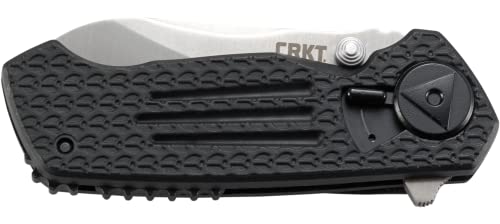 CRKT Prequel EDC Folding Pocket Knife: Take Apart Field Strip, Modified Tanto Blade, Flipper Open, Liner Lock, Nylon Handle, Deep Carry Pocket Clip 2420