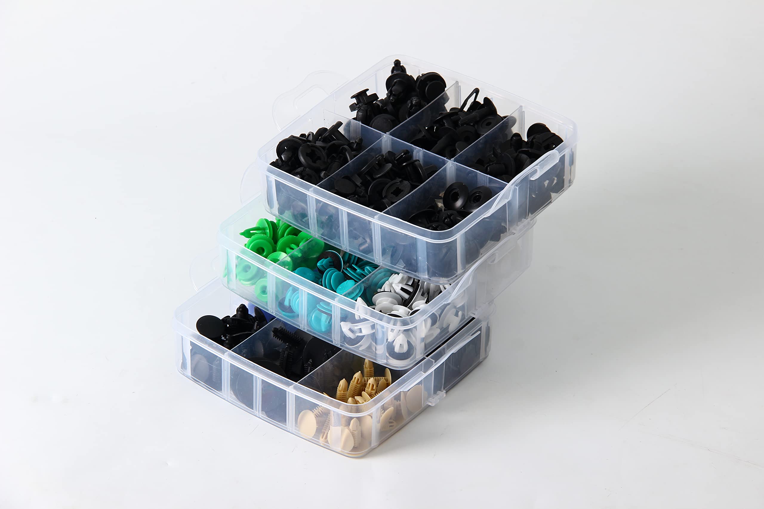 Automotive Clips Retainer Clips Fastener Car Door Panel Fastener Plastic Clips for Cars 500Pcs Sets