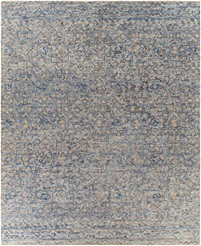 BoutiqueRugs Radisson Bohemian, Transitional Area Rug - Navy, Blue, Taupe - 8' x 10'