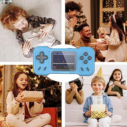 Game Console for Kids Adults, Retro Game Console Built-in 500 Games, 3.0" FT HD Color Screen, AV Output, Dual 3D Joysticks, Handheld Emulator Game Console Birthday for Kids