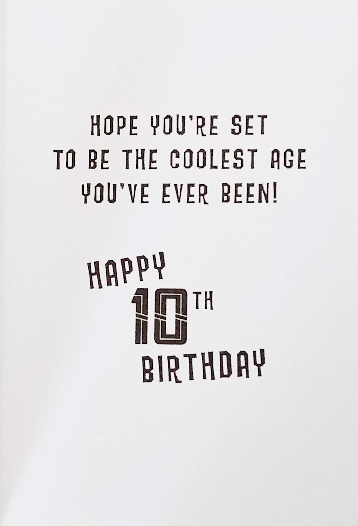 Greeting Card Break Out The Double Digits - Get Ready To Be Ten - Happy 10th Birthday