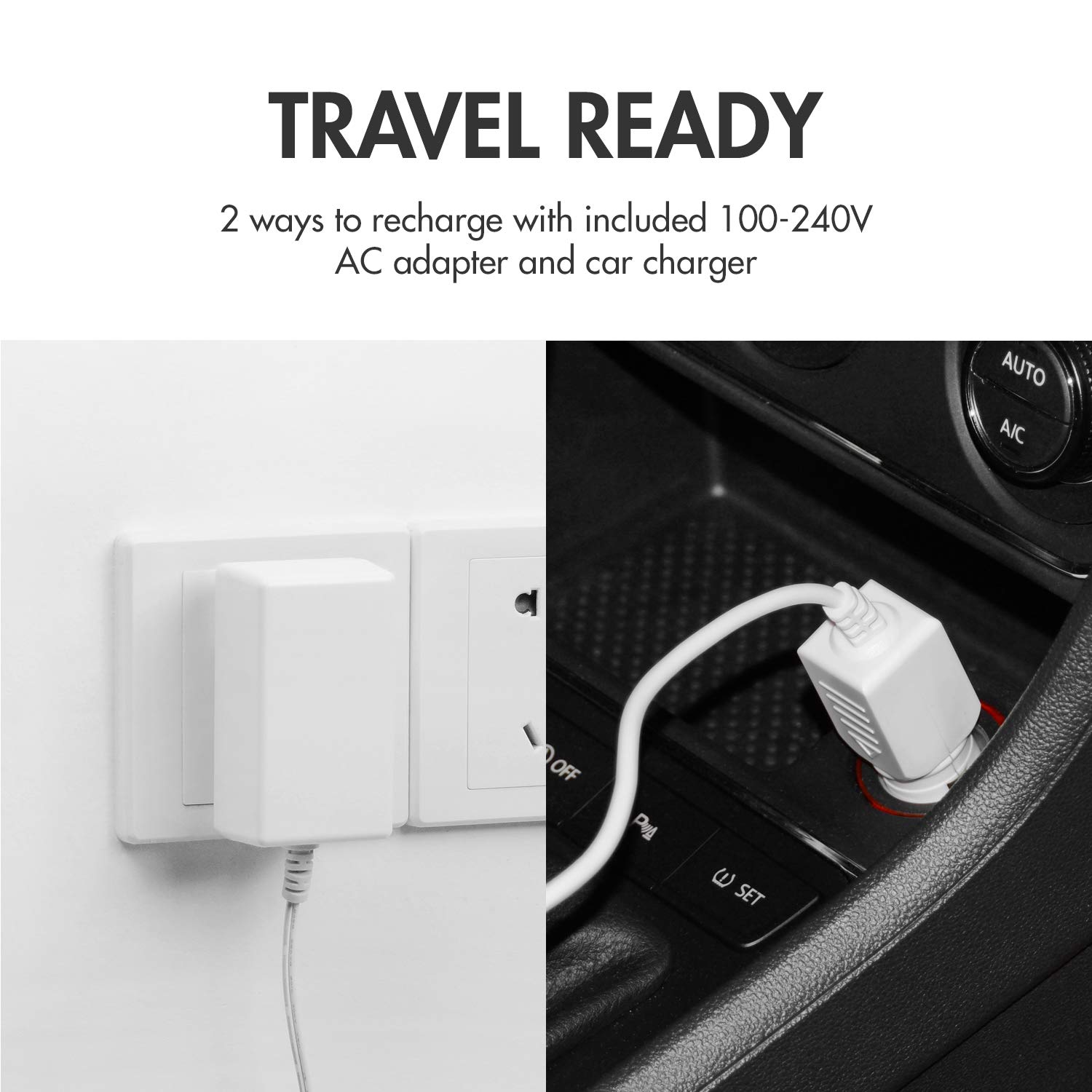 Tenergy TN438 16 Bay Battery Charger for AAA and AA Rechargeable Batteries, AA/AAA NiMH/NiCd Rechargeable Batteries Charger with AC Wall Adapter and Car Adapter