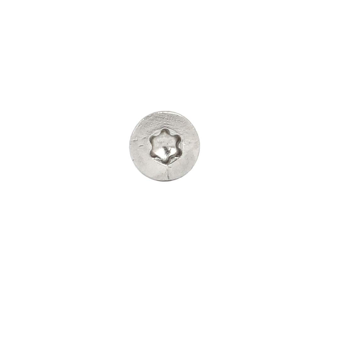 uxcell® M1.6x4mm T4 304 Stainless Steel Flat Torx Head Screw 100pcs