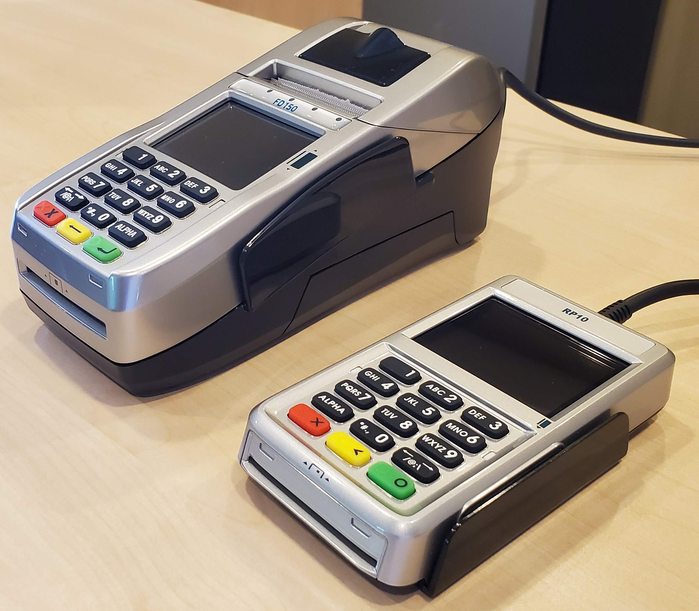 First Data FD150 EMV Credit Card Terminal and RP10 PIN Pad with Wells 351 Encryption Bundle