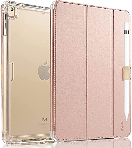 Valkit Case for iPad Mini 5 2019 / iPad Mini 4 2015 (5th/4th Generation 7.9 inch) - Slim Lightweight Smart Shell Stand Cover with Translucent Frosted Back Protector, with Auto Wake/Sleep, Rose Gold