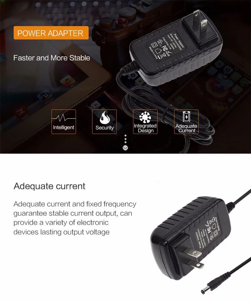 DKKPIA AC DC Adapter for Hitachi Hi8 8mm Video Camcorder VHSC Camera VM-H620A VM-H720A VM-E220A VM-E520A VM-E521A VMH620A VMH720A Power Supply Cord (Without Battery Charger Dock.)