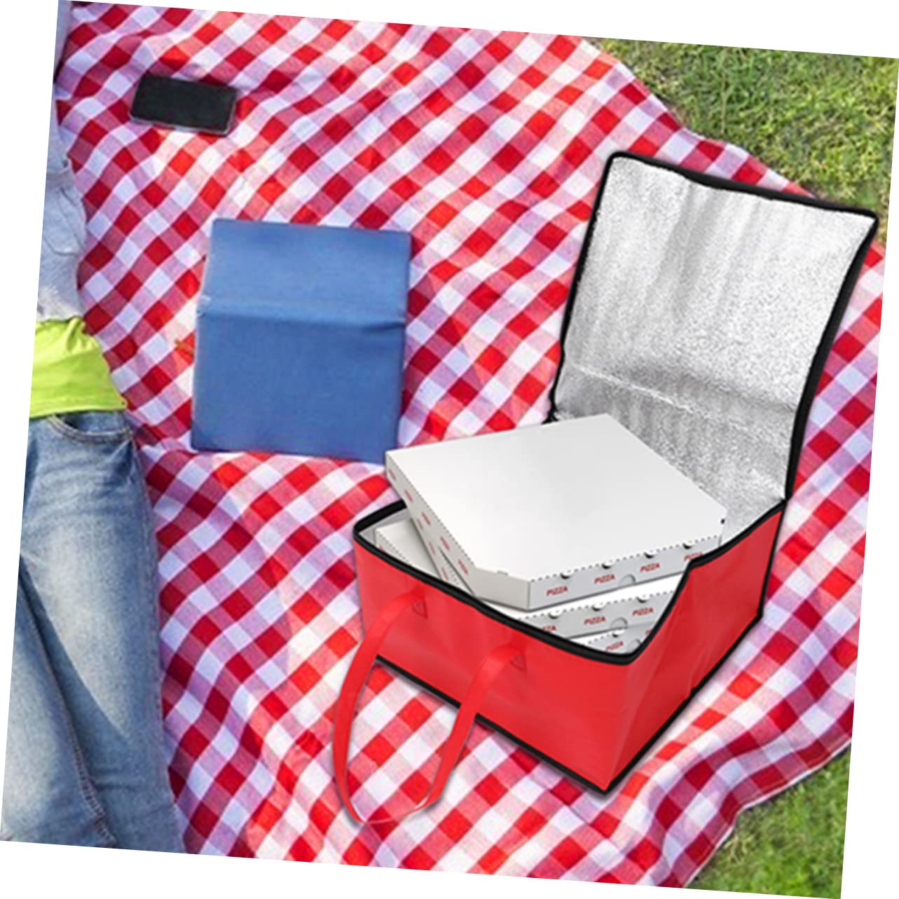 Didiseaon 5pcs Insulation Catering Supplies Hot Camping Insulated Insulated Grocery Reusable Grocery Grocery Backpack Travel Cake Aluminum