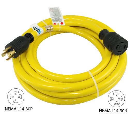 Conntek 20603 Nema Generator Cord, Yellow