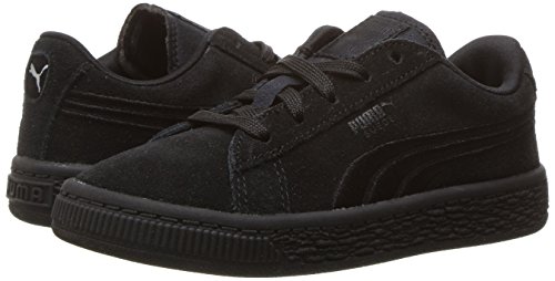 Puma Baby Girls Suede Classic Badge Sneaker, Black Black, 7 Infant