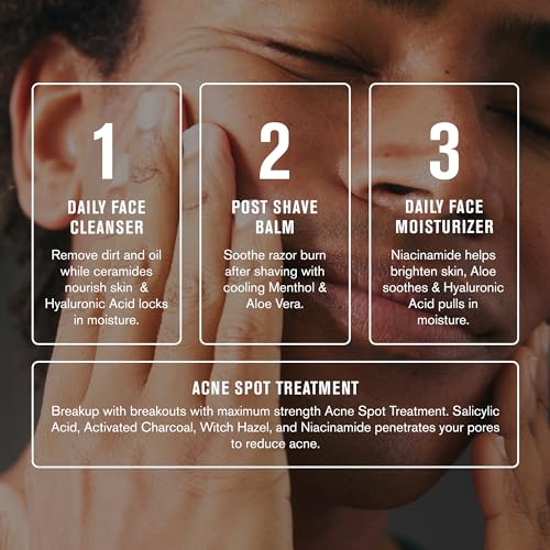 Every Man Jack Daily Face Lotion for Men - Deeply Moisturize and Revive Dry, Tired Skin with Hyaluronic Acid, Aloe Vera and Niacinamide - 2.5 oz Men’s Face Lotion (2 Pack)