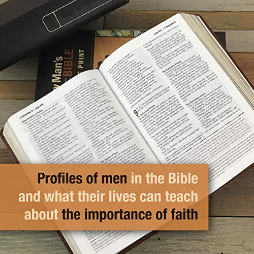 Every Man's Bible: New Living Translation, Deluxe Explorer Edition (LeatherLike, Brown) β Study Bible for Men with Study Notes, Book Introductions, and 44 Charts