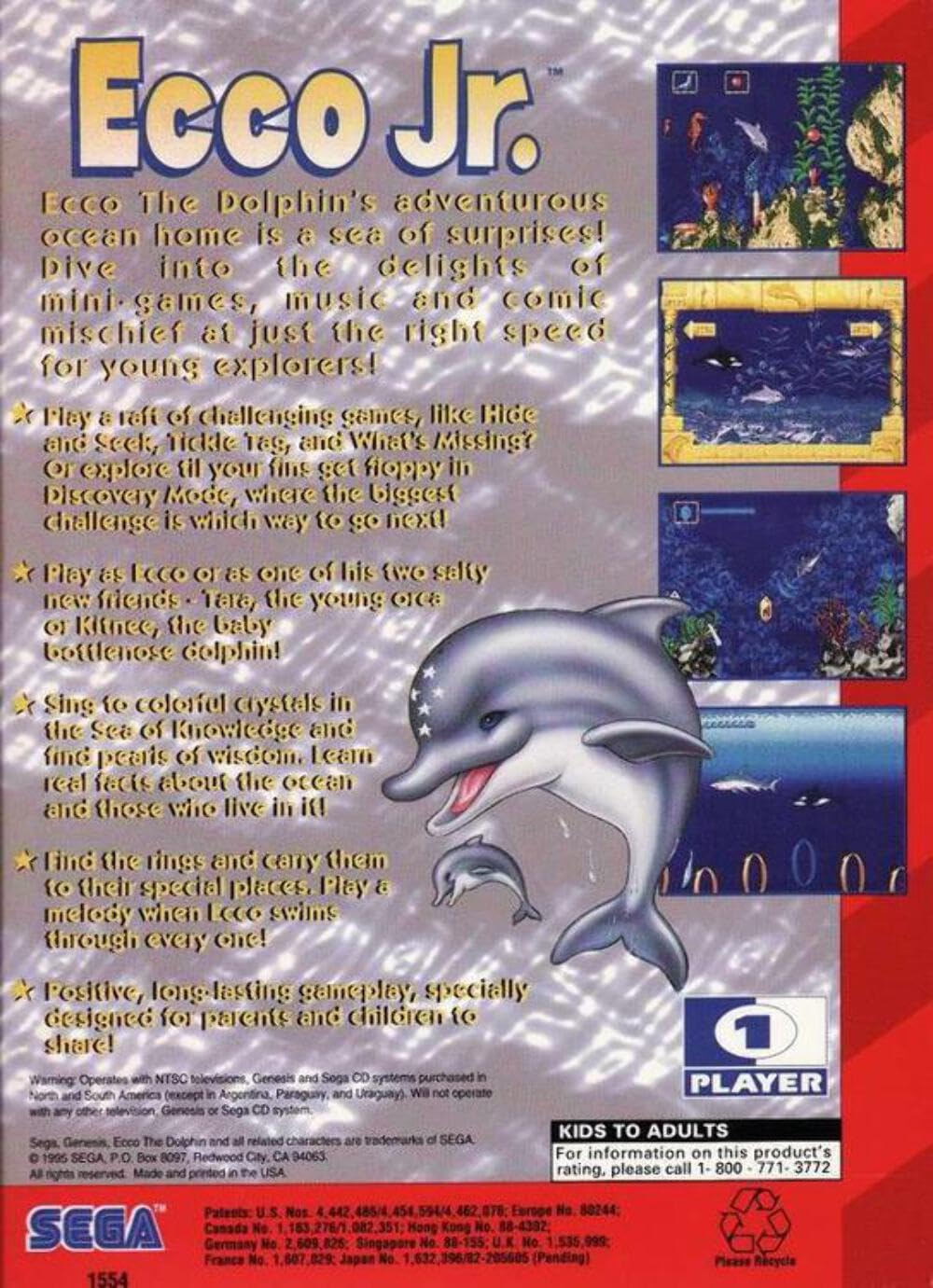 Ecco Jr. - Sega Genesis