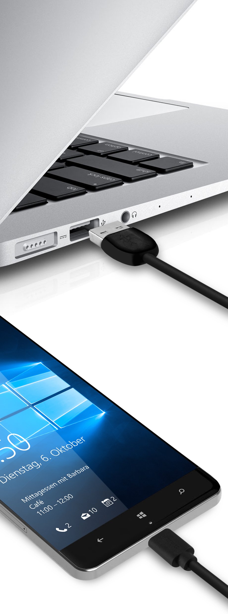 Puro Charge Cable Type C USB 3.1 Noir