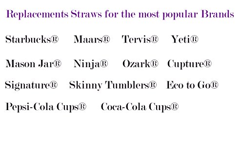 CALIFORNIA STRAWS Green Replacement Acrylic Straw Set of 6, Fits 16oz, 20oz, 24oz Tumblers