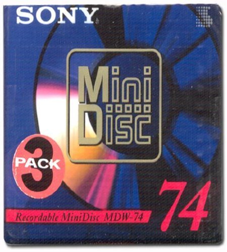 Sony Recordable Mini Disc - 74 Minutes (3 Pack)
