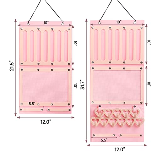 AVITORO 2 pack Hair Bows Holder+1 pack Over The Door Organizer Storage for Stuffed Animal Holder