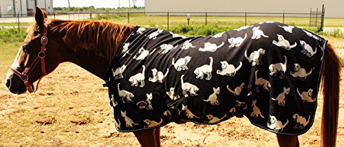 CHALLENGER 80" Horse Soft Fleece Cooler Exercise Blanket Wicks Moisture Winter Liner 43EE02