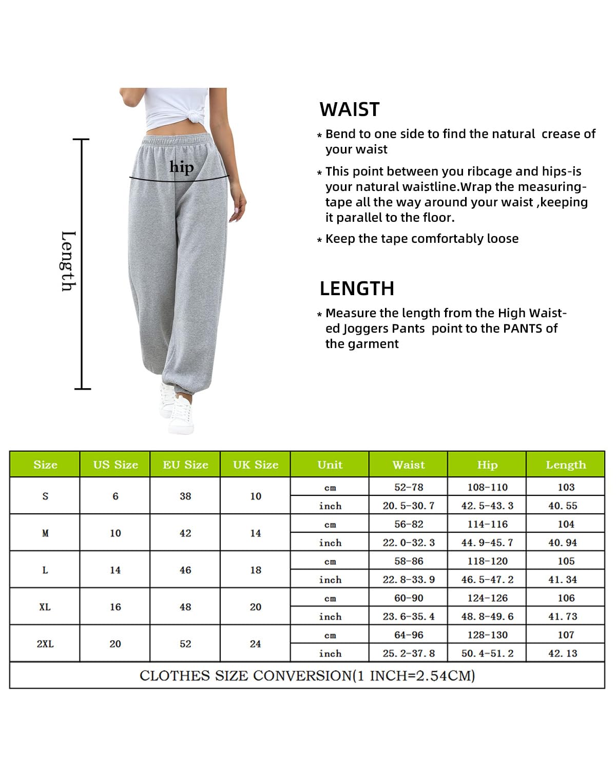 ASHER FASHION Women's Active Thick Jogger Sweatpants Baggy Lounge Yoga Pants with Pockets Sporty Gray Thick L