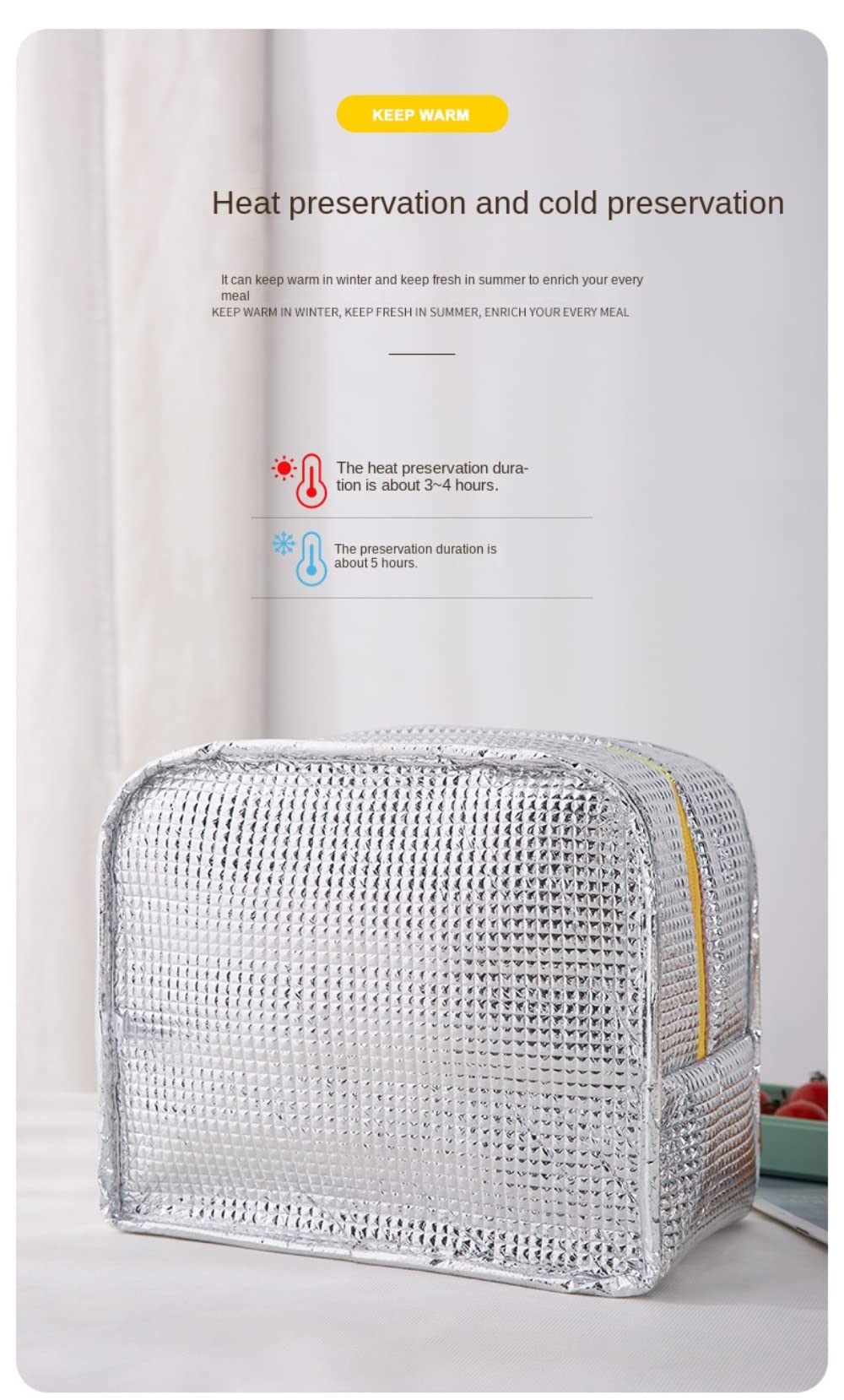 AtbeTa 3D Cute Duck Lunch Bag Large Bento Box Container Insulated Reusable Cooler Tote Office Work Travel Picnic (1 duck)