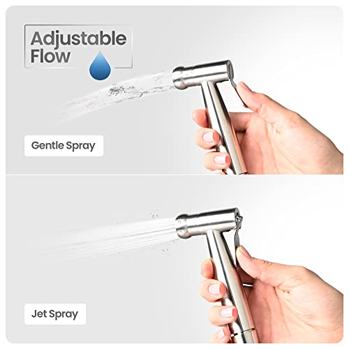 Bidet Sprayer for Toilet, Handheld Bidet Sprayer Attachment, Cloth Diaper Shower Spray Washer for Bathroom β Bidet Handheld Toilet Water Sprayer - Easy 10-Minute Installation