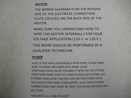 New Haight Hot Oil Motor & Pump Fits Dean Bki Keating Frymaster Pitco Fry Filter