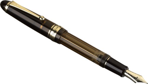 PILOT Custom 823 Fountain Pen, Amber Barrel, Fine Nib, Blue Ink (60558)