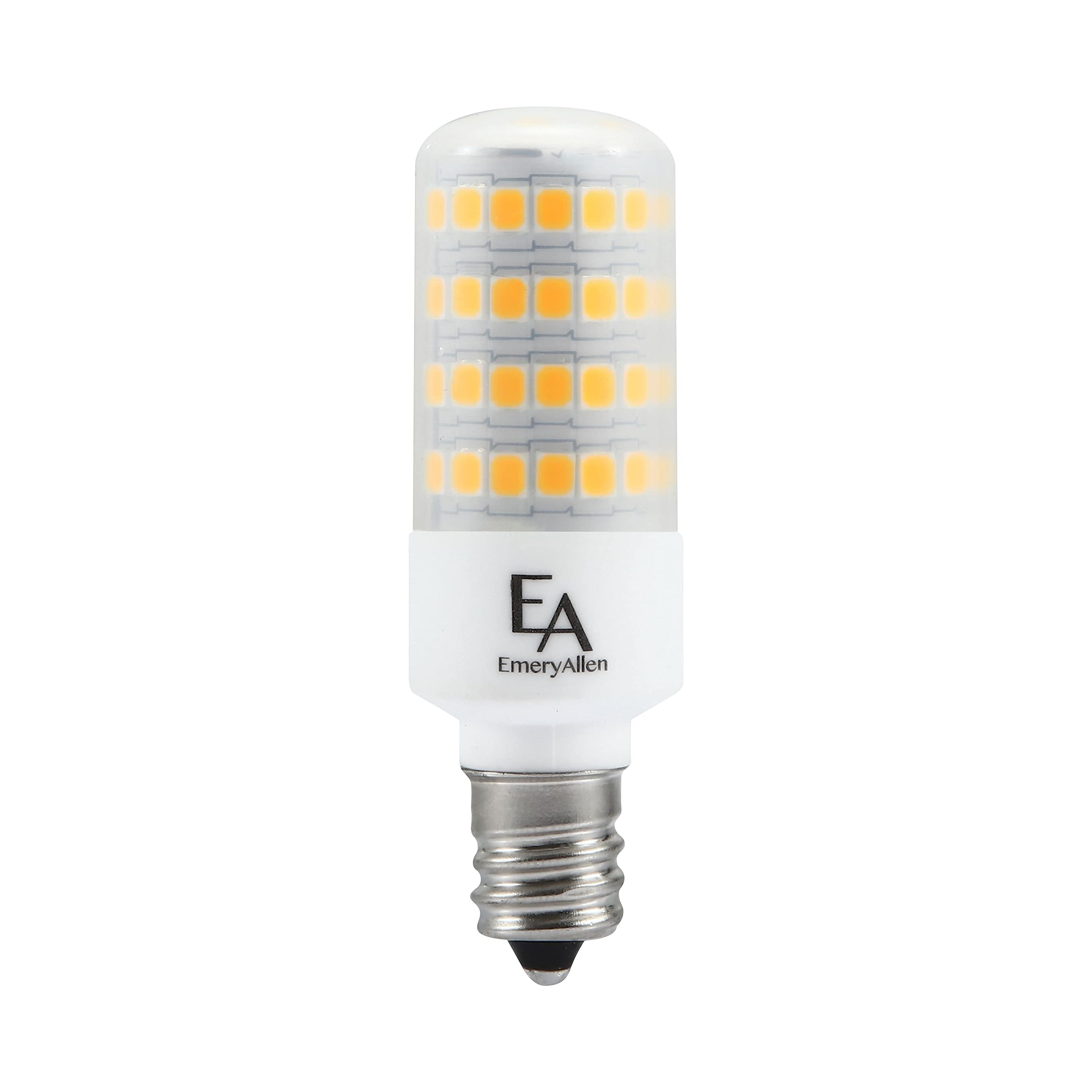 EmeryAllen EA-E12-5.0W-001-309F-D Dimmable Candelabra Base JA8 Compliant LED Light Bulb, 120V-5Watt (50W Equivalent) 550 Lumens, 3000K, 1 Pcs