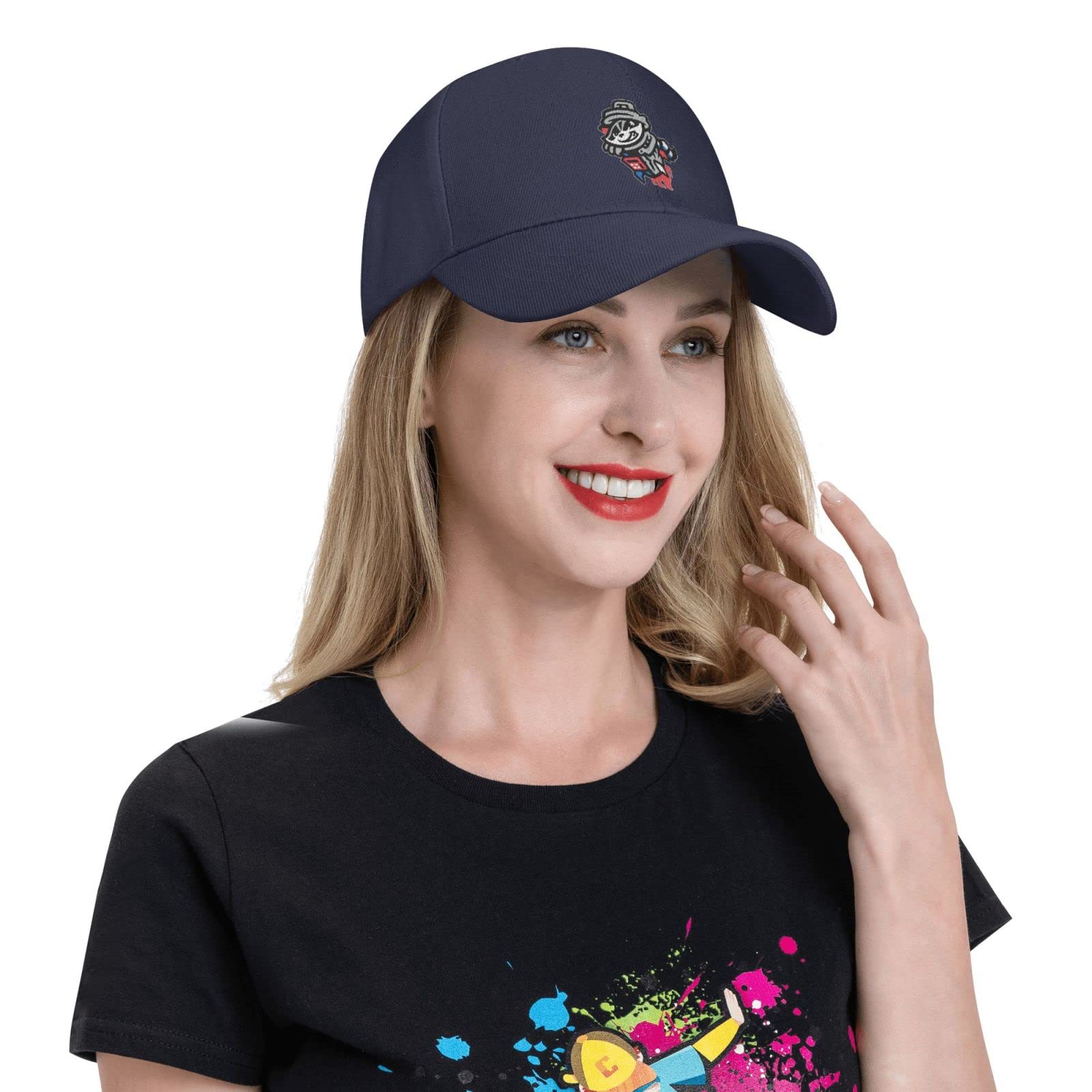 AMMEDA Trash-Panda- Hats Caps Baseball Cap Adjustable Fashion Uv Protection Casquette Unisex Navy Blue