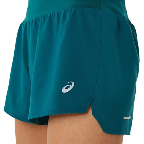 ASICS Women's Road 3.5IN Short Apparel, S, Velvet Pine
