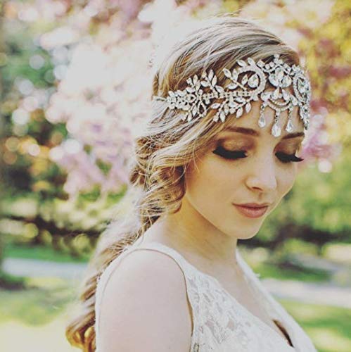 BELLAWOO Black Witchy Crown -Vintage Baroque Crystal Queen Tiara for Party Pregnant Photoshoot Halloween
