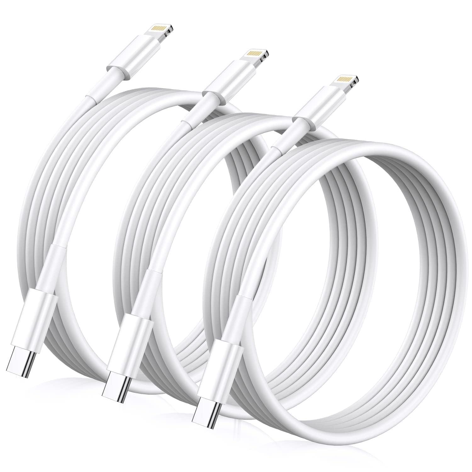 DreemTeam 3Pack iPhone Charger USB C to Lightning Cord 10FT Extra Long 10Foot Lightning Cable Cord