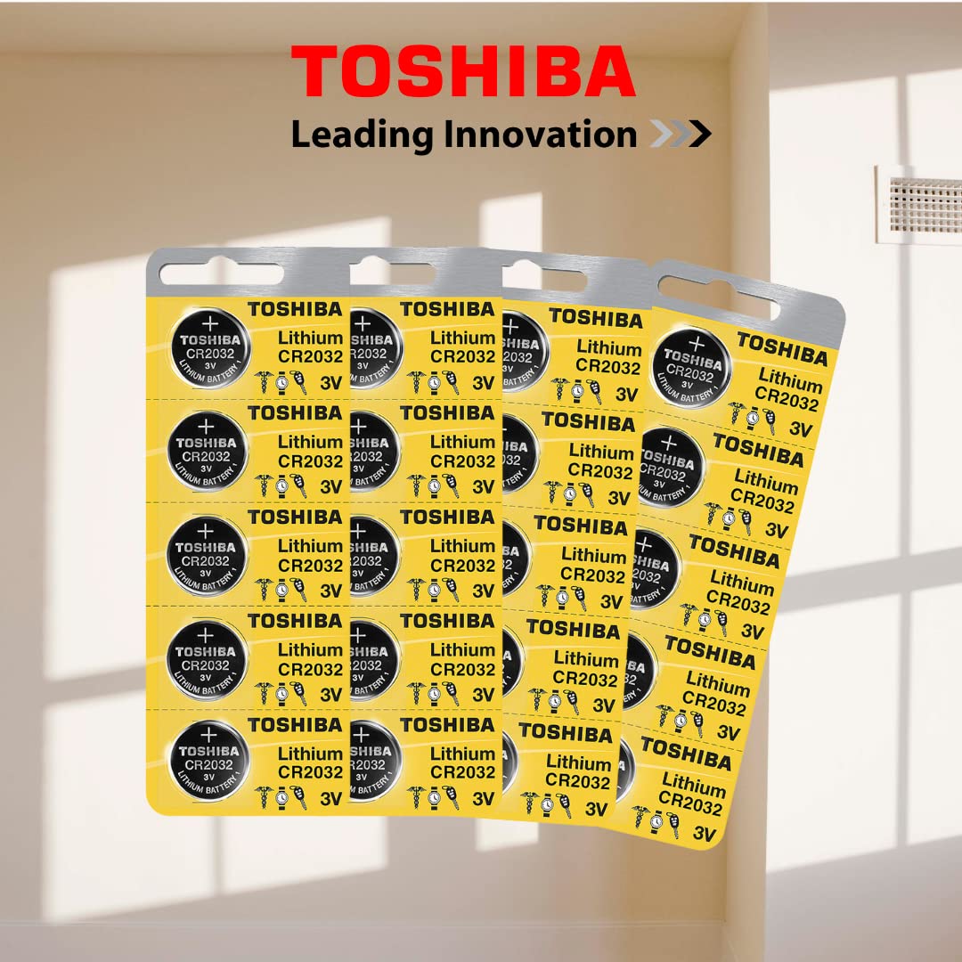Toshiba CR2032 3 Volt Lithium Coin Battery (15 Batteries)