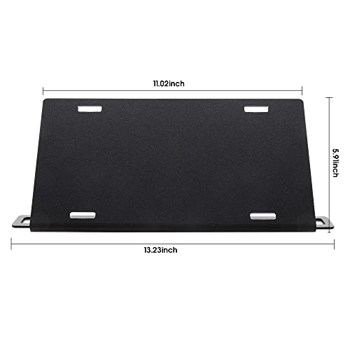 BESTAOO Front License Plate Frames for Ford Bronco, Aluminum Alloy Car License Plate Mounting Bracket Holder for Ford Bronco 2021 2022 2023 2024, Easy Installation (Black)