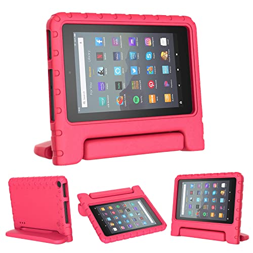 Merocab Kids Case for Fire HD 7 9th 7th 5th Generation 2019 2017 2015 Release, Fire HD 7 2019 2017 2015 Lightweight Shockproof Handle Stand Kids Case Cover for HD 7 9th 7th 5th