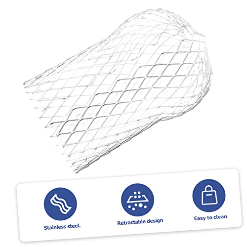 DOITOOL 12 pcs drain filter roof downspout strainer gutter balloon guard stainless filter strainer gutter downspout guard anti-blocking Screen Shield net safety mask Stainless steel