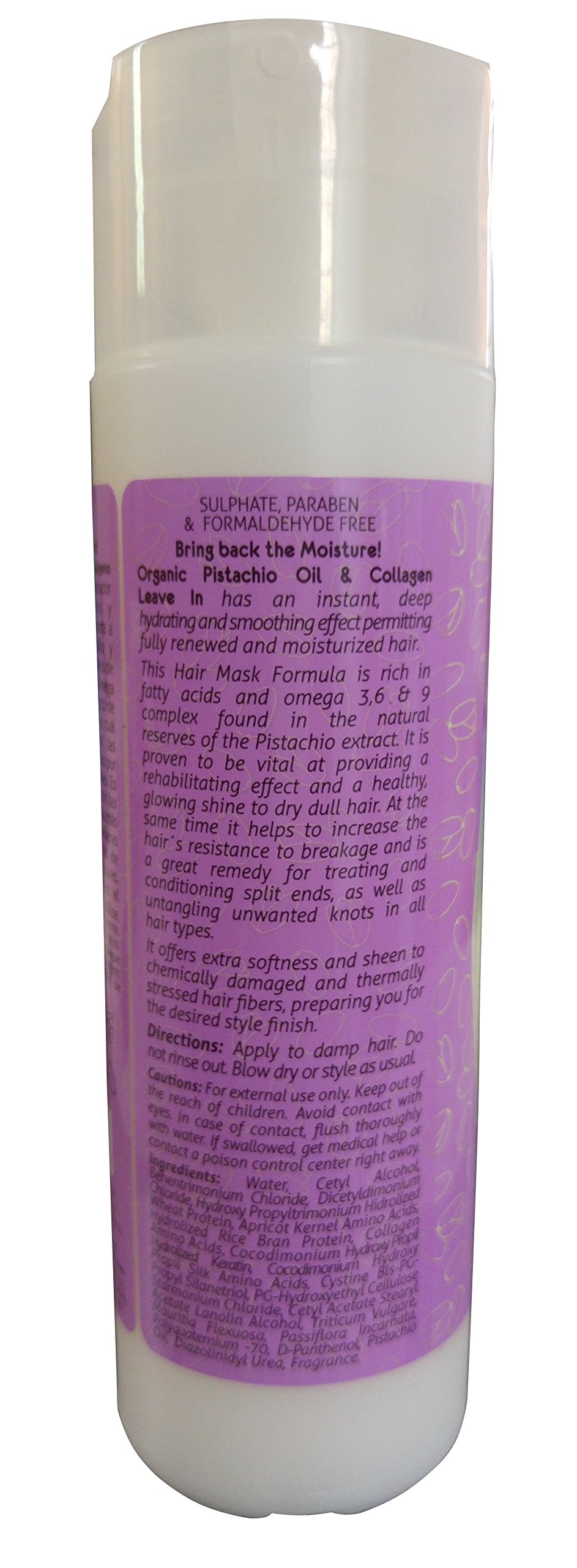 Pistachio & Collagen Moisturizing Leave in Conditioner, 9 Oz./ 240 ML